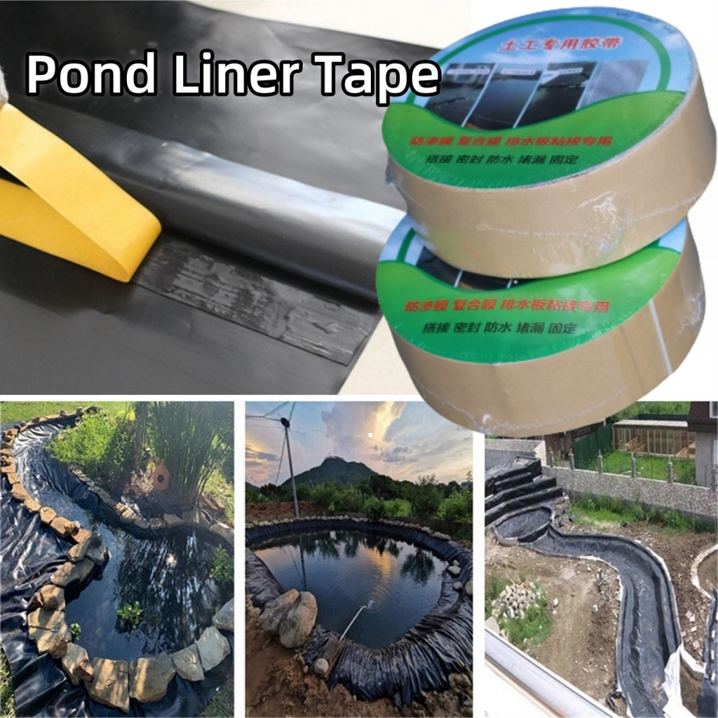 HDPE Pond Liner 2M/4M/6M Fish Pond Liner Heavy Duty Kolam Ikan Liner ...