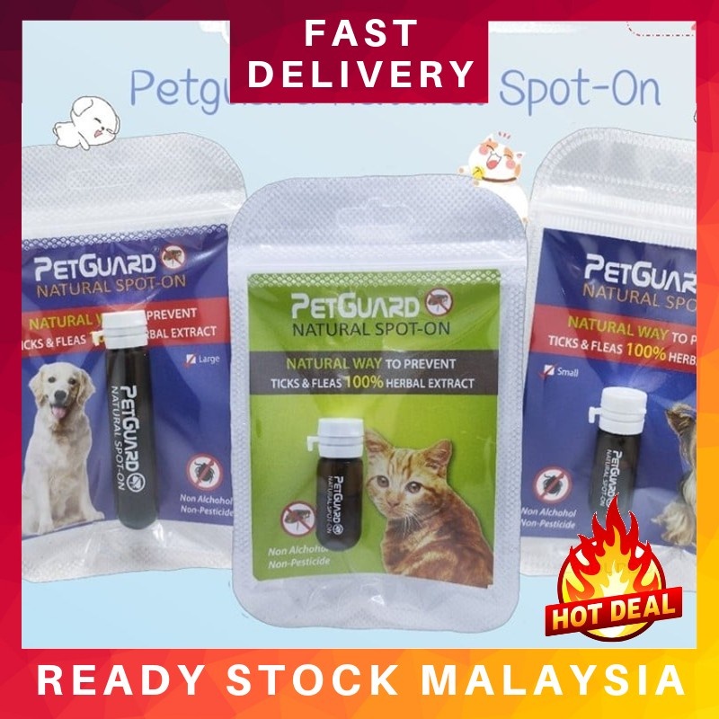 PetGuard Ticks and Flea repellent Petguard Natural Spot-On for dogs | Shopee Malaysia