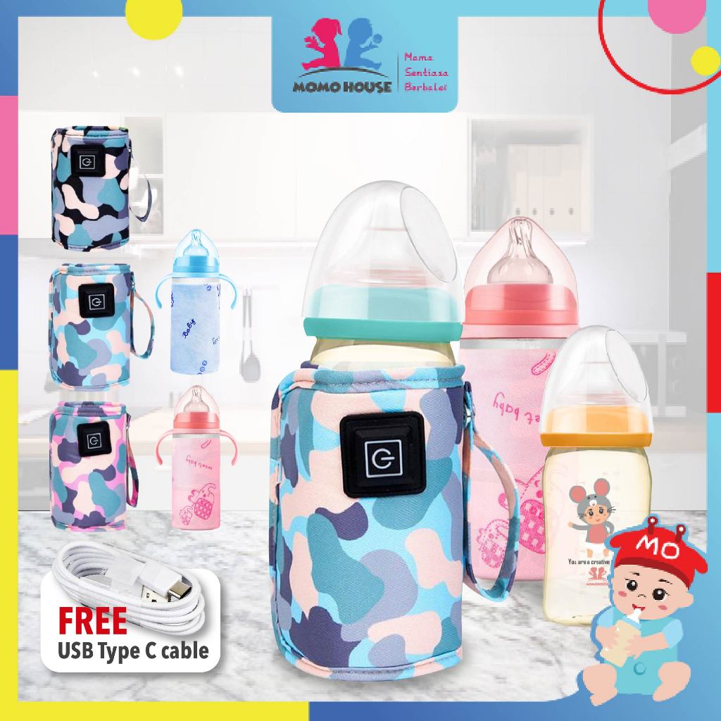 Portable Baby Bottle Warmer Insulation Thermostat Food Milk Heater Bag ...