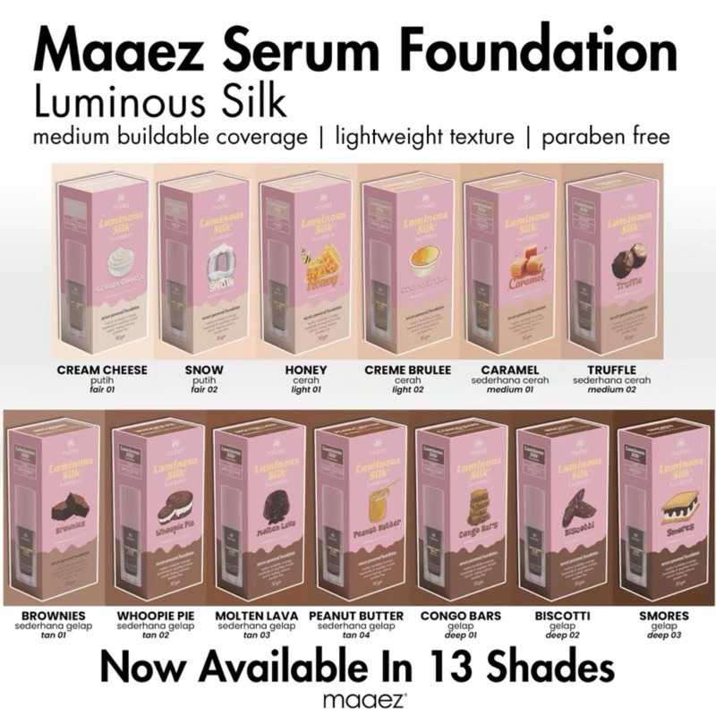 MAAEZ SERUM FOUNDATION LUMINOUS ORIGINAL HQ 🔥🔥🔥🔥 | Shopee Malaysia