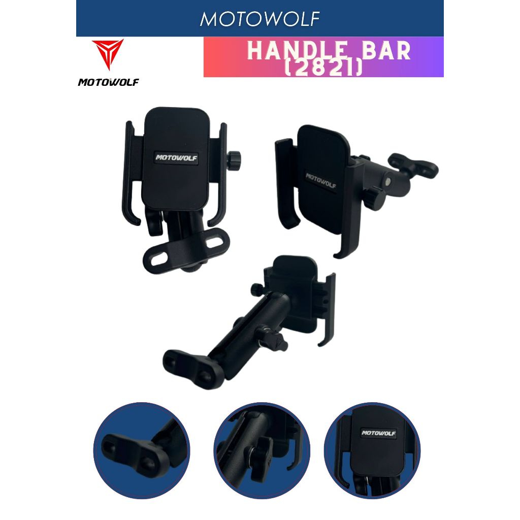 (2821) MOTOWOLF MOTORCYCLE PHONE HOLDER | Shopee Malaysia