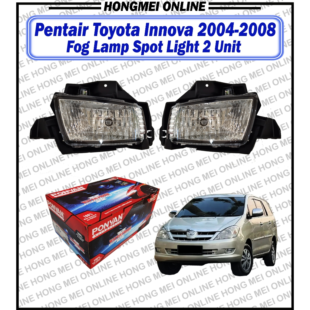 Pentair Toyota Innova 2004-2008 Fog Lamp Spot Light 2 Unit | Shopee ...