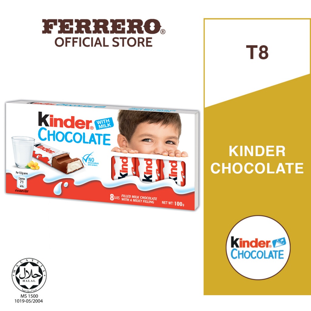 Kinder Chocolate 8 Pack 101g | Shopee Malaysia
