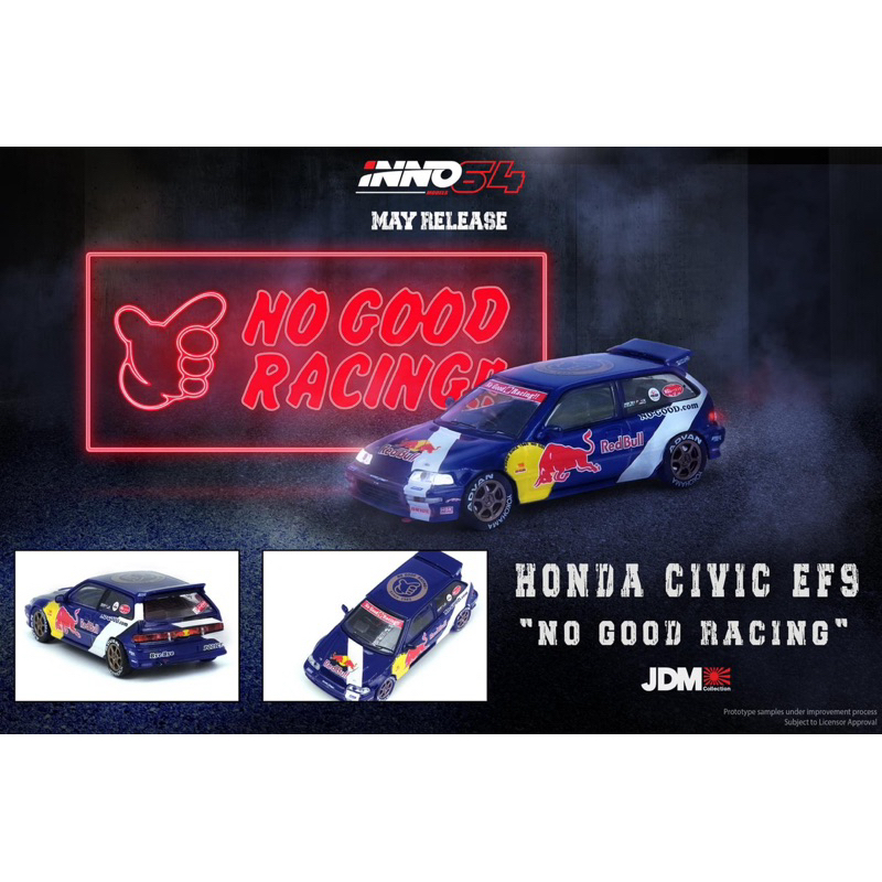 INNO64 JDM Collection Honda Civic EF9 No Good Racing | Shopee Malaysia