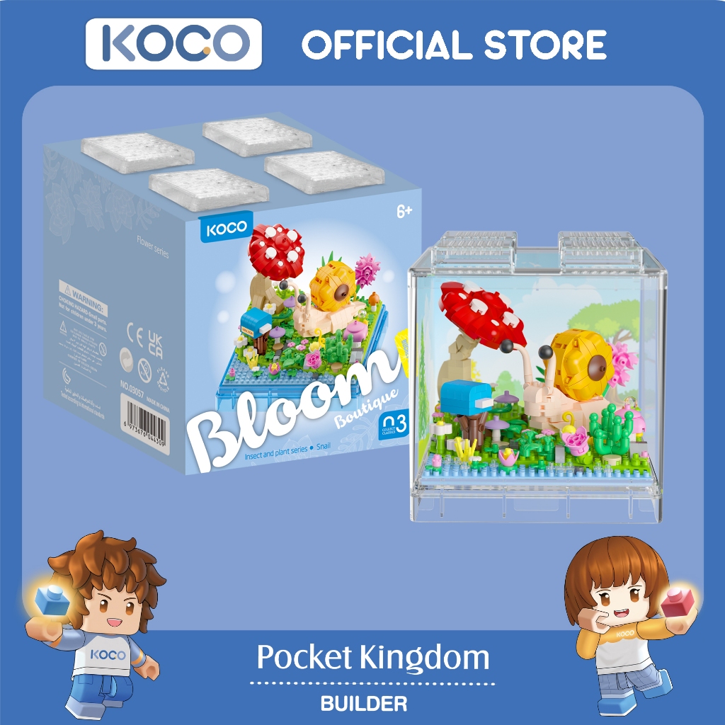 KOCO Insect and Plant Snails With Case 625pcs (KC03057) Micro Mini ...