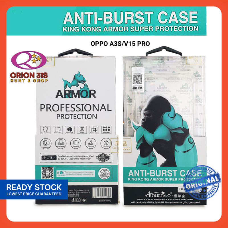 Atouchbo Anti-burst Transparent Phone Case King Kong Armor Super Protection Original for OPPO ...