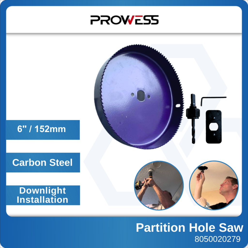 PROWESS 6" Circular Hole Saw For Plaster Board Playwood Asbestos slates ...