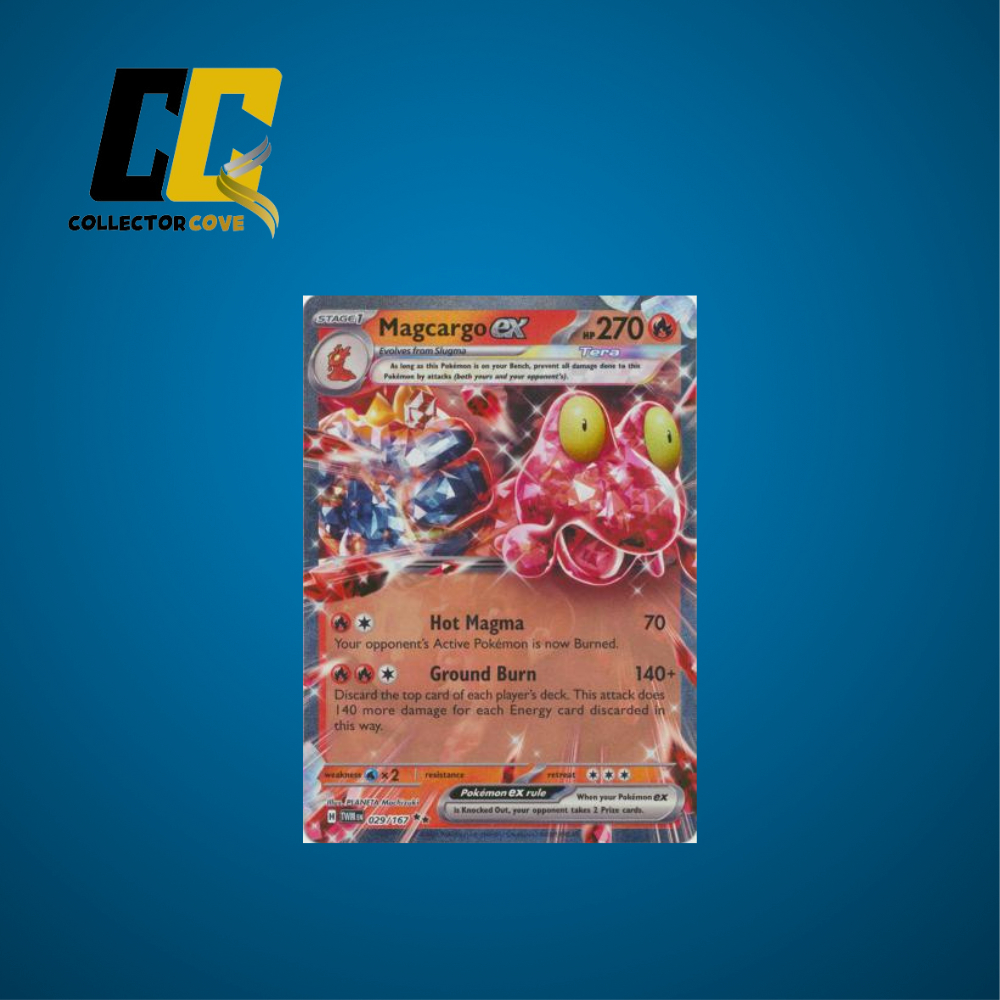 Pokemon TCG Magcargo ex 029/167 Ultra Rare - SV06 Twilight Masquerade ...