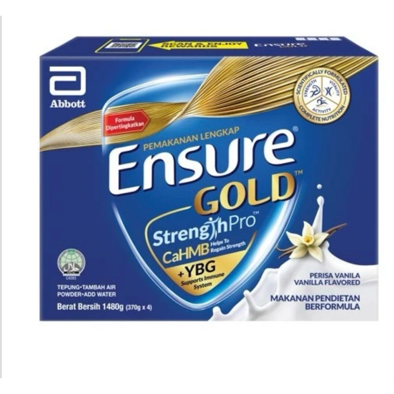 ensure gold 1.48kg (vanilla) exp 31/6/25 (4packet without box) | Shopee ...