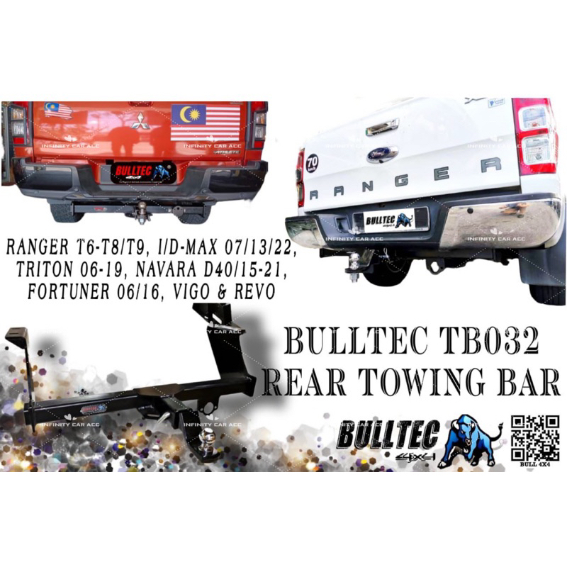 Tow Bar Rear Towing Bar Ranger Dmax Hilux Revo Triton Navara | Shopee ...
