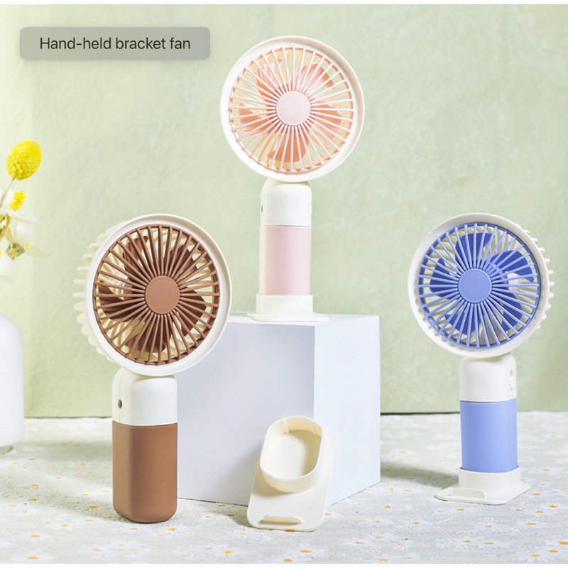 Fan Handheld USB Rechargeable Ultra-quiet Portable Student Office Mini ...
