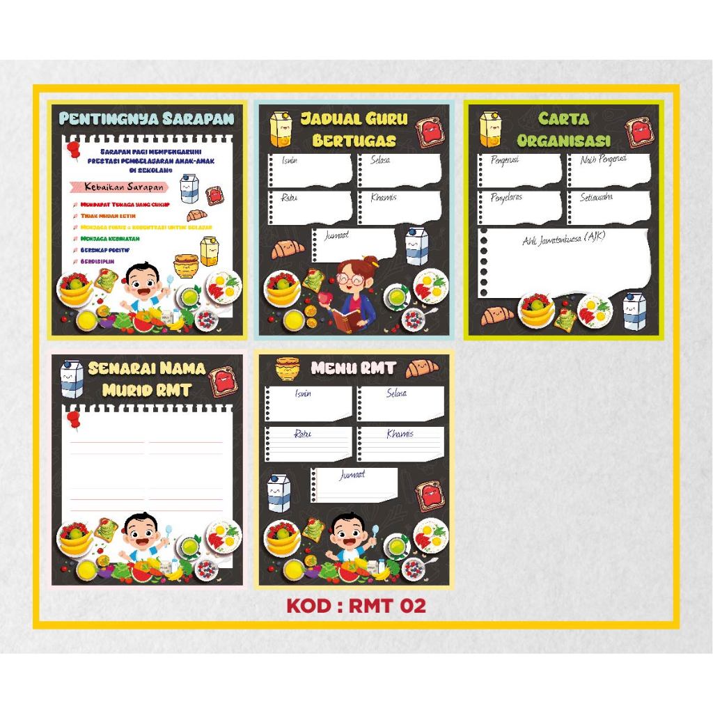Carta Bilik RMT | Menu RMT | Keceriaan Bilik RMT | Keceriaan Kantin ...