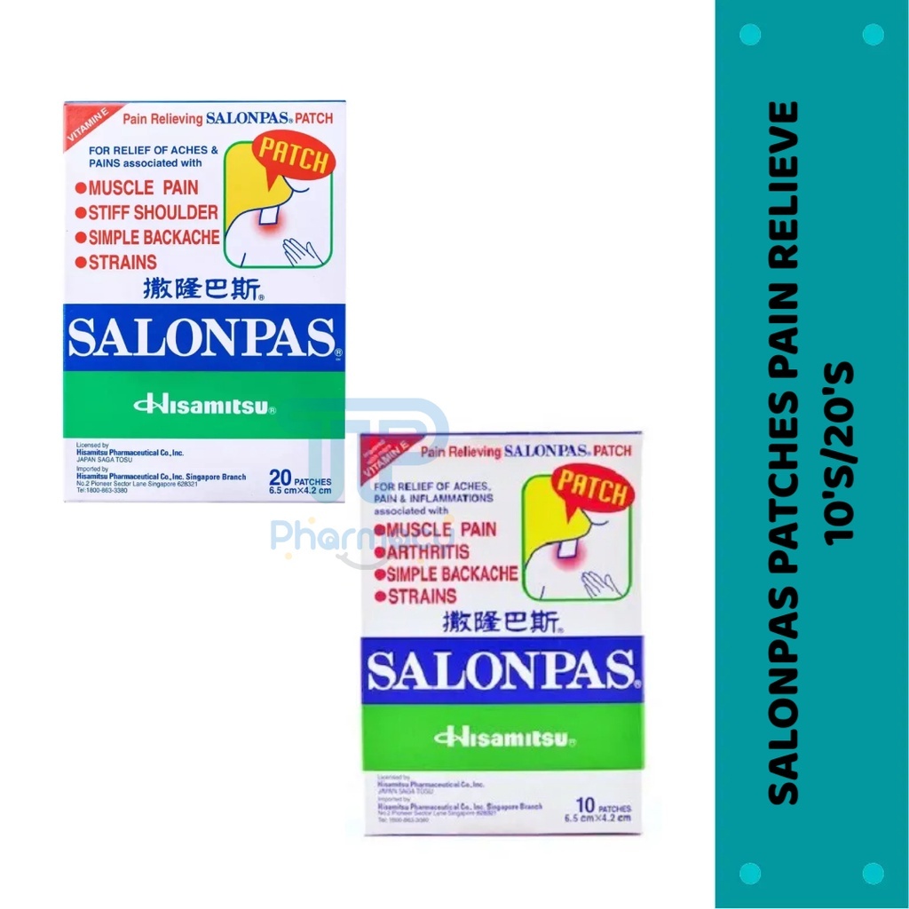 SALONPAS PATCHES PAIN RELIEVING (10S',20S') | Shopee Malaysia