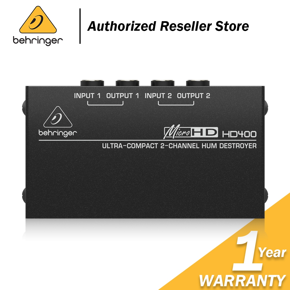 Behringer MicroHD HD400 2-channel Hum Destroyer and Direct Box (HD-400 / HD 400) | Shopee Malaysia
