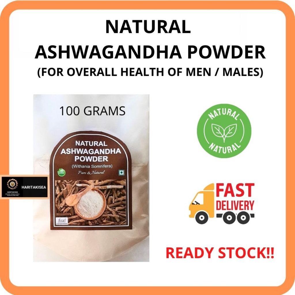 100% PURE NATURAL ASHWAGANDHA (ASVAGANDHA, ASWAGANDHA) POWDER 90 GMS ...