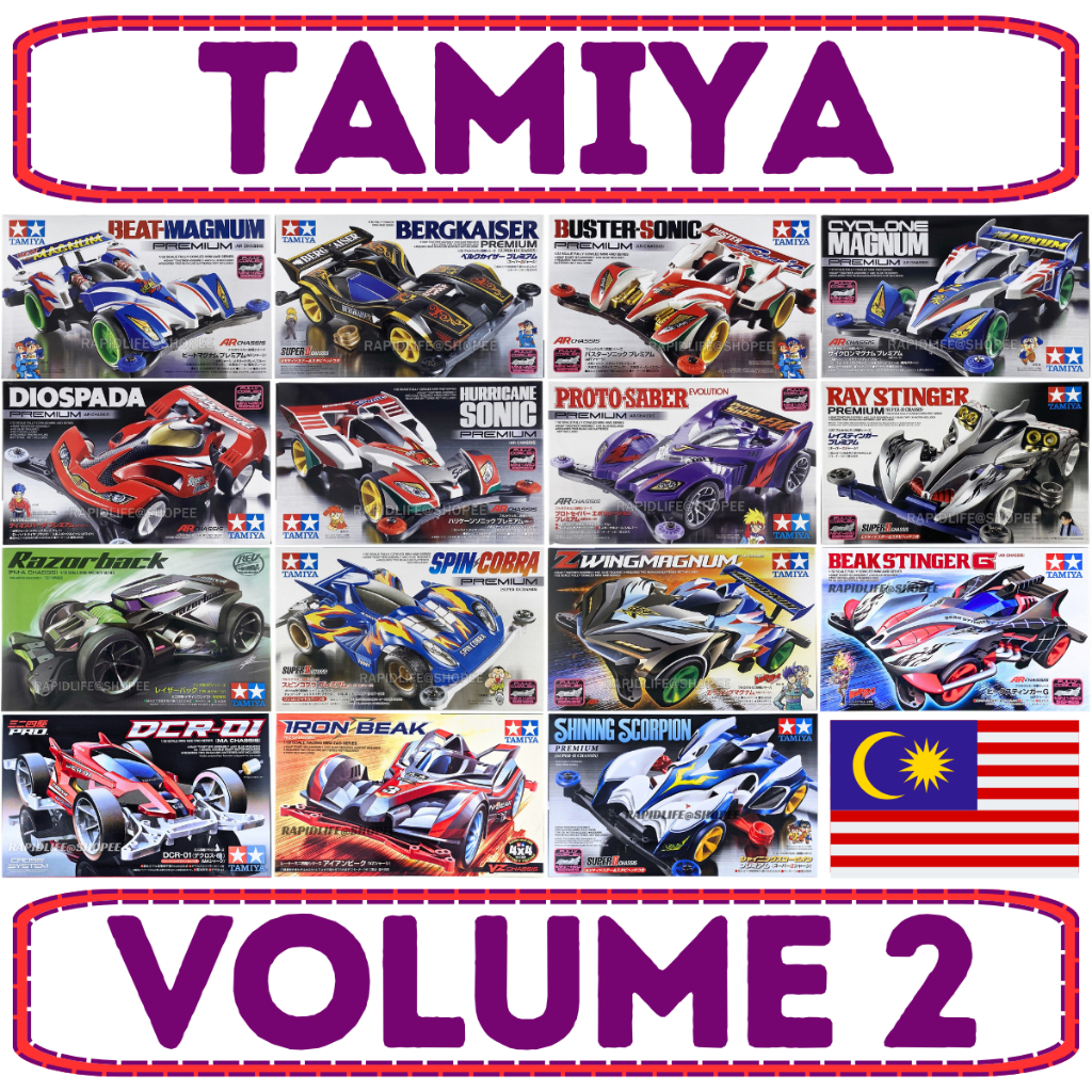【𝟭𝟬𝟬% 𝗢𝗥𝗜𝗚𝗜𝗡𝗔𝗟】TAMIYA VOL.2 RAZORBACK BERGKAISER BEAT CYCLONE MAGNUM ...