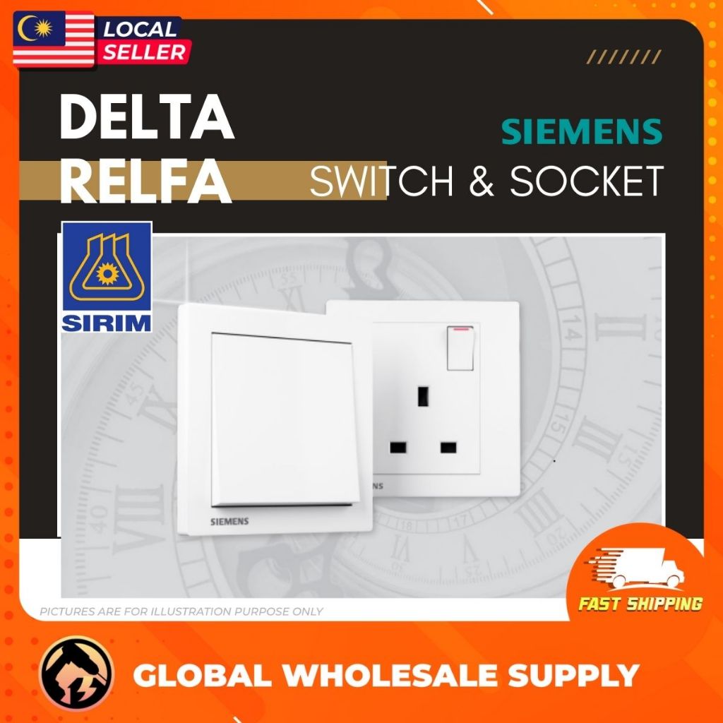 SIEMENS DELTA® Relfa Switch Socket Oulet Switches SIRIM CERTIFIED ...