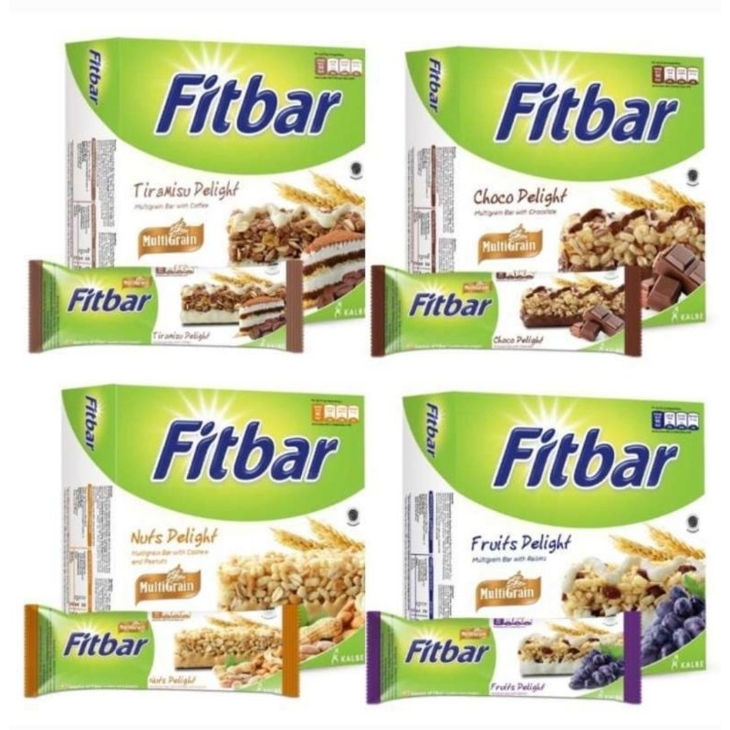 Fitbar Cereal Bar Tiramisu (5x22g) / Choco Delight (5x24g) NATIONWIDE ...