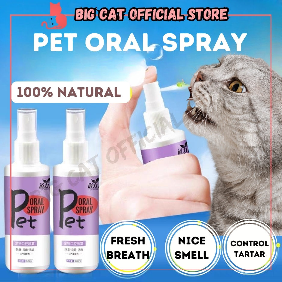 Pet Oral Spray Penyembur Mulut Busuk Kucing Oral Cleasing Bad Breath ...