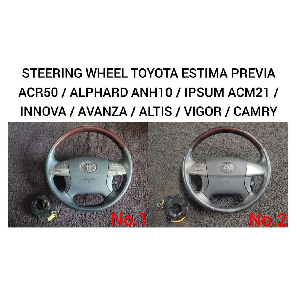 Steering Wheel / Roda Stereng / Pasang Dan Main Toyota Estima Previa ...
