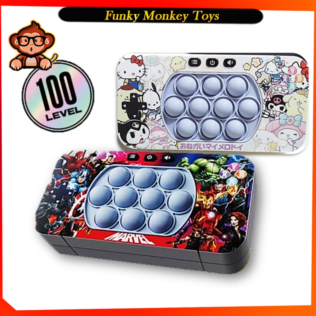 100 level Second Generation Quick Push Game Pop It Electronic Speed ...
