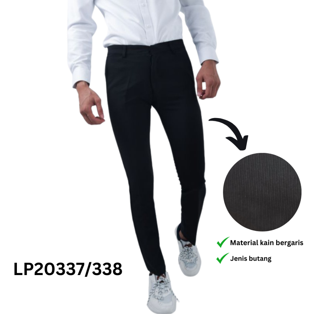 Seluar Slack Hitam Slim Fit | Shopee Malaysia