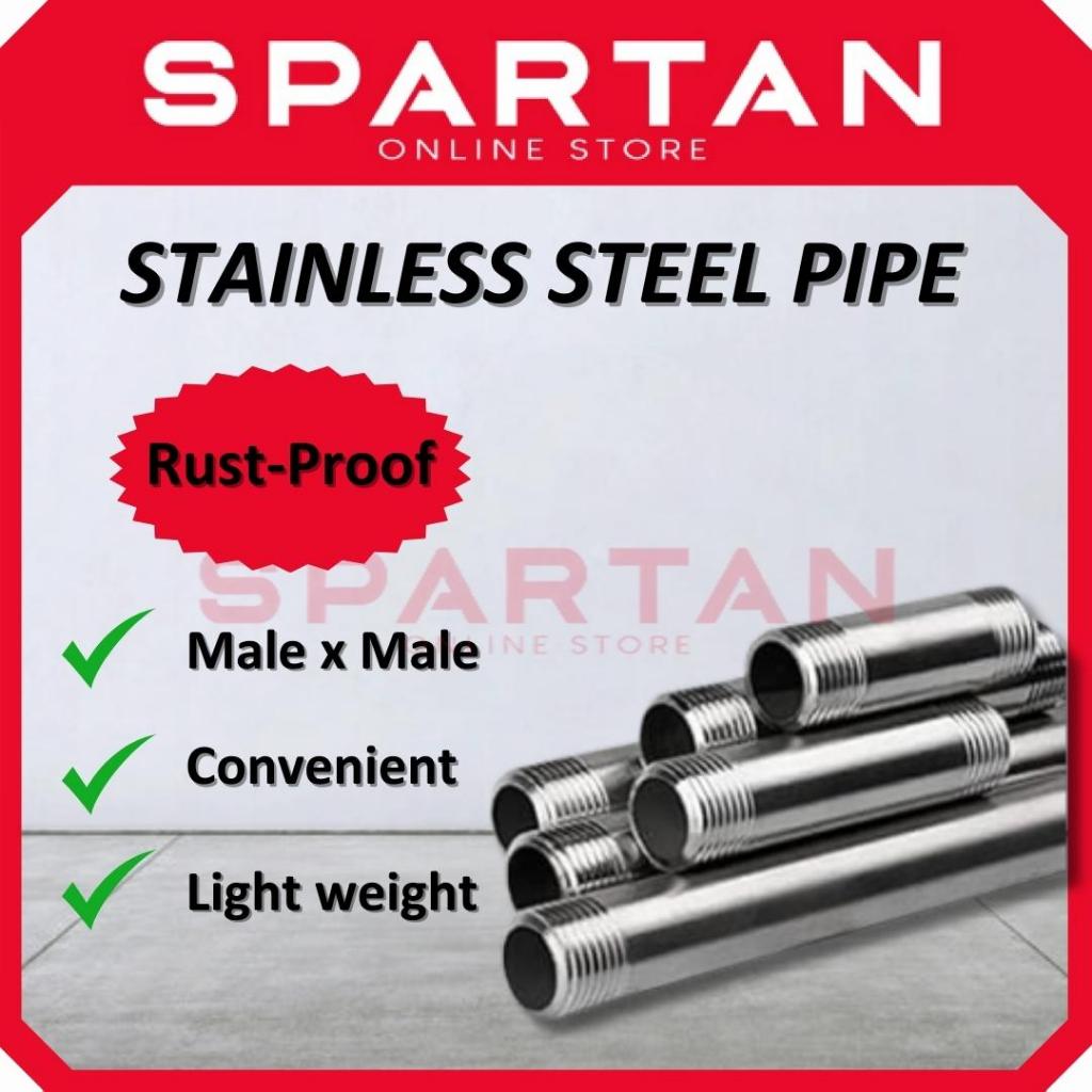 Stainless Steel Pipe Connector Water With Thread Pipe Extension ...