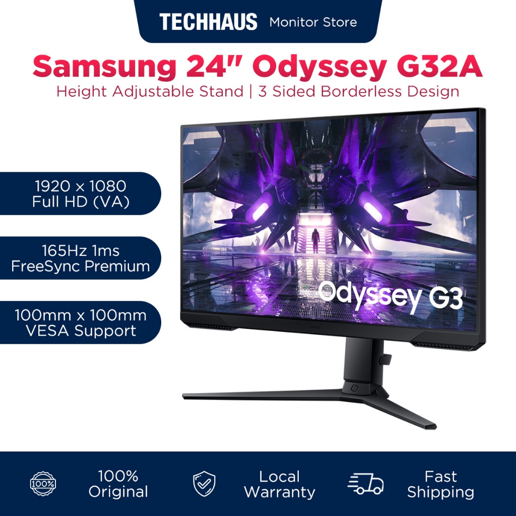 Samsung LS24AG320NEXXS Odyssey G3 G32A 24" Full HD VA 165Hz 1MS AMD ...