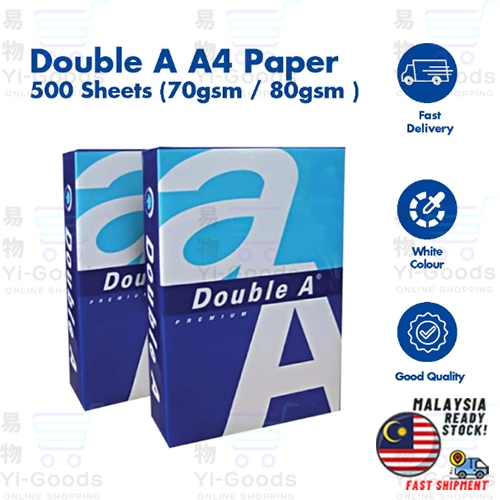 Double A A4 Paper 70gsm/80gsm (1 ream) | Shopee Malaysia
