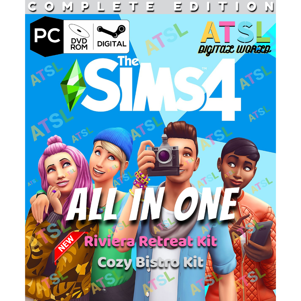 The Sims 4 Complete Edition - ALL IN ONE + Urban Homage Kit & Party ...