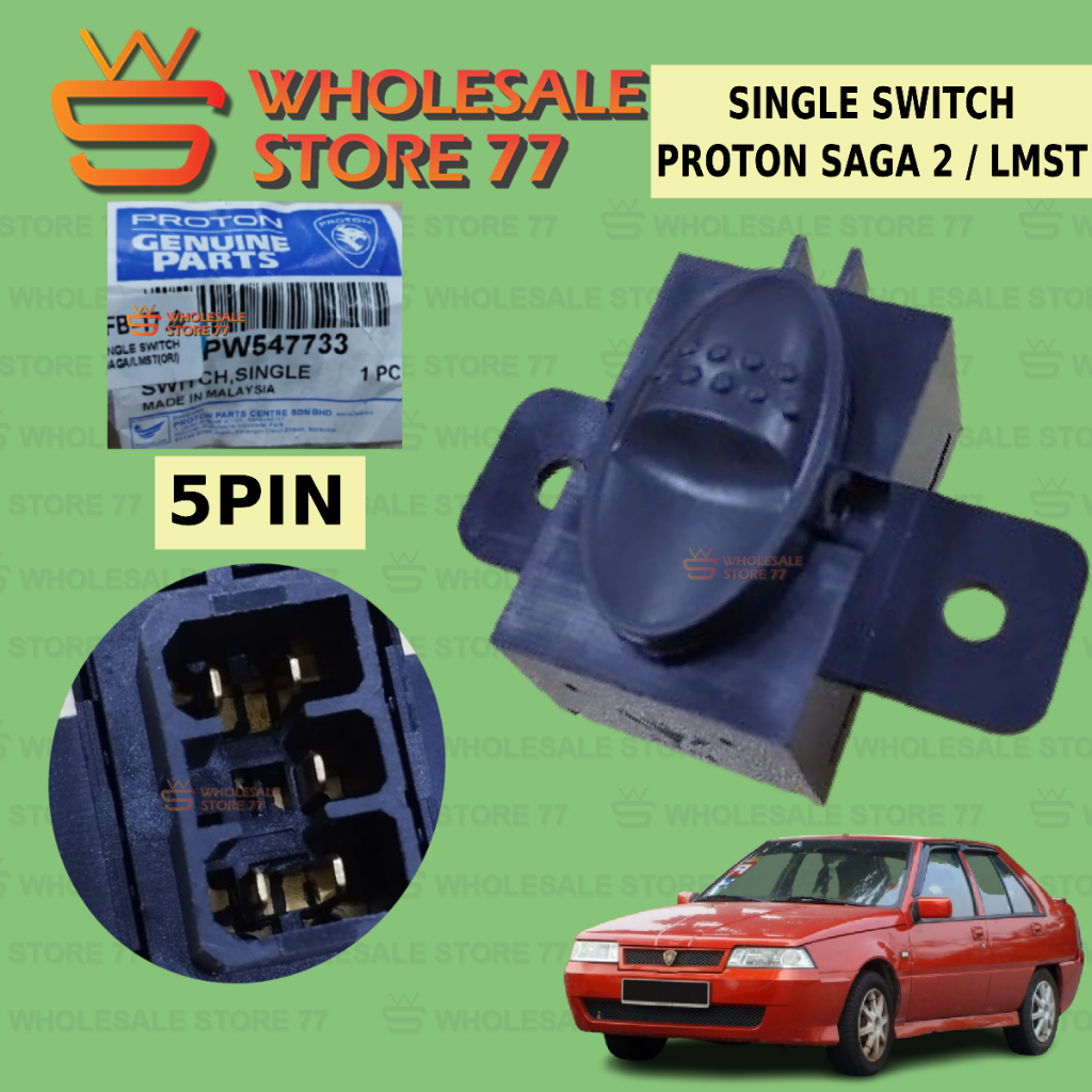 ORIGINAL | PROTON SAGA2/SAGA 2/LMST POWER WINDOW SINGLE SWITCH SUB ...