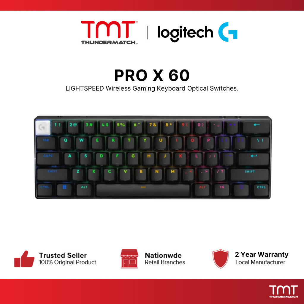 Logitech G Pro X 60 Light Speed Wireless Gaming Keyboard | 2 Year ...
