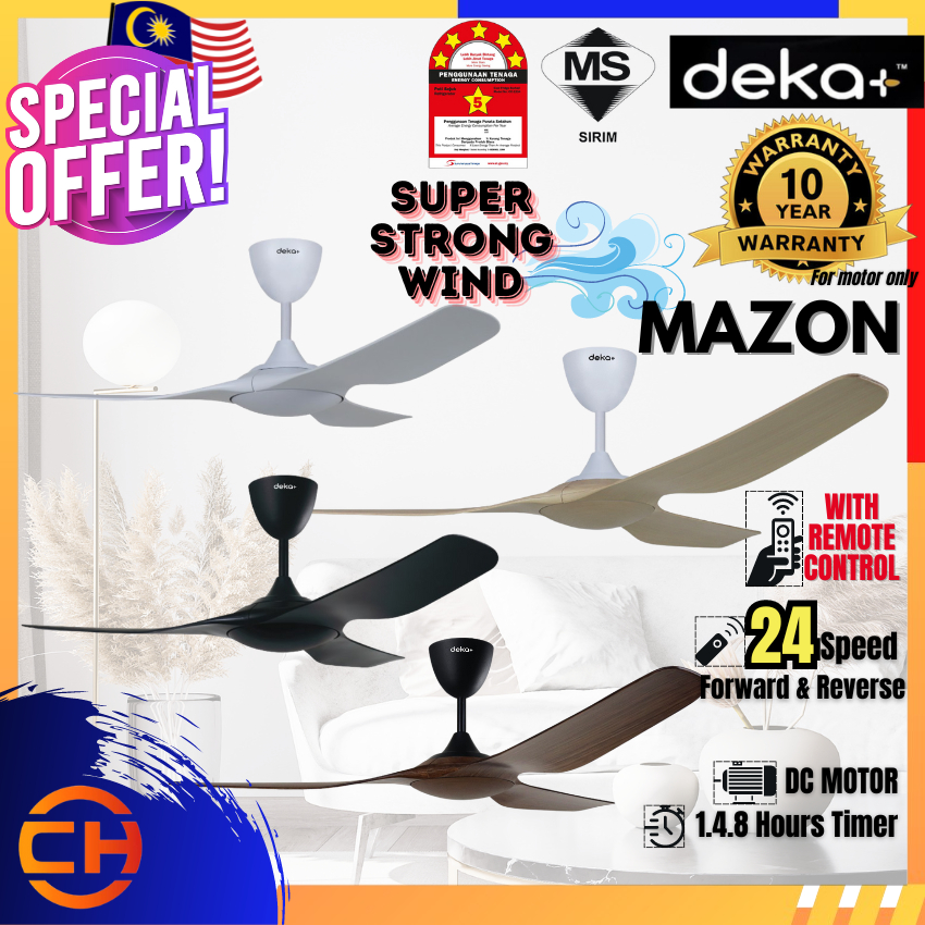 DEKA+ MAZON 46'' 56'' 3 Blades 24 Speeds + Reverse with Remote Control ...