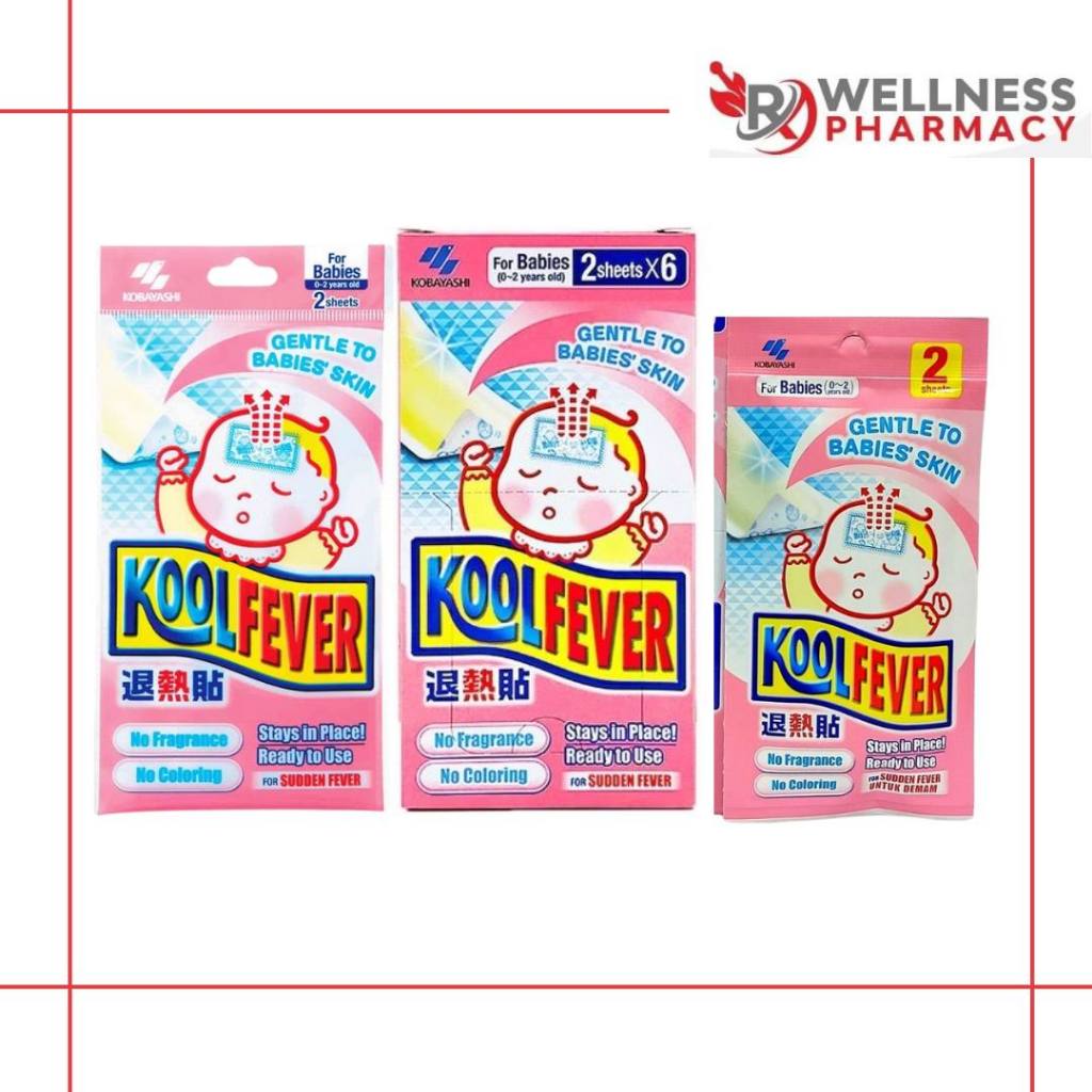 Kool Fever Gel Sheets Baby 2's sheet/2's x 6 pack (1box) | Shopee Malaysia
