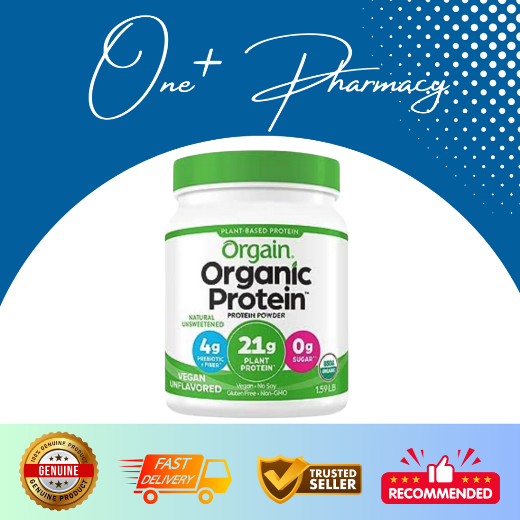 Orgain Protein Powder - Unsweetened (720 gram) | Shopee Malaysia