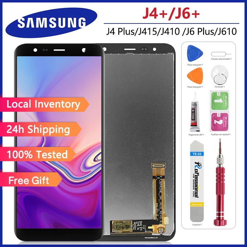 Original LCD For Samsung Galaxy J4 Plus J415 J415F J410 J4 core J6 Plus ...