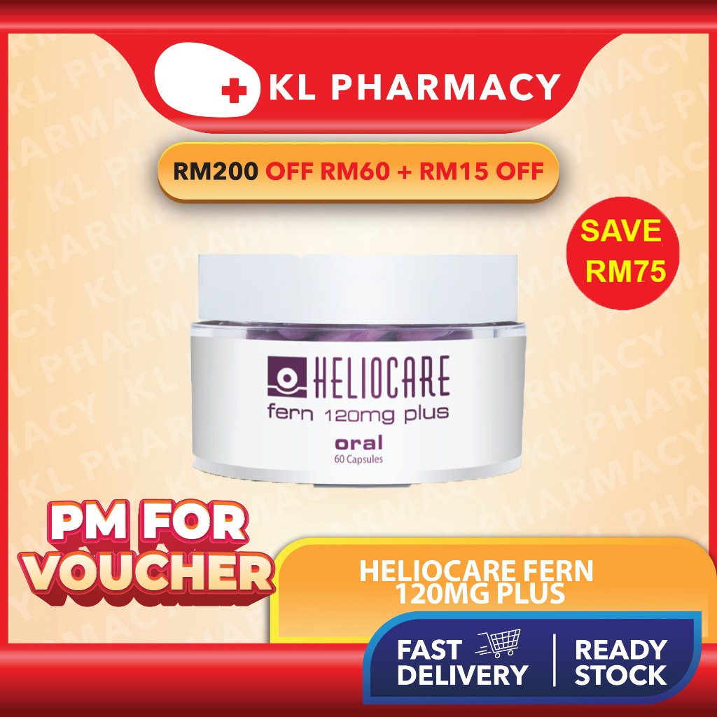 Heliocare Fern Plus (120mg x 60 Caps) | Shopee Malaysia