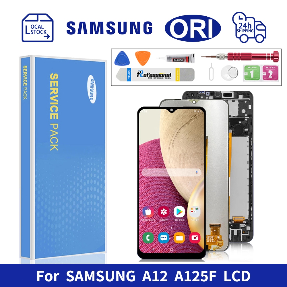 For Samsung A12 A125 (Original) M12 M127F M127 LCD Display Touch Screen ...