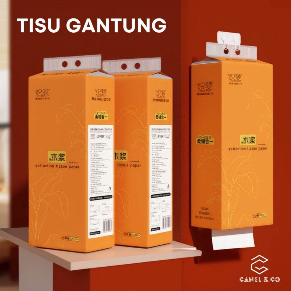 1500 Pcs Sheet Soft Hanging Tissue 4-Ply 175*145mm Air-cushion Deluxe ...