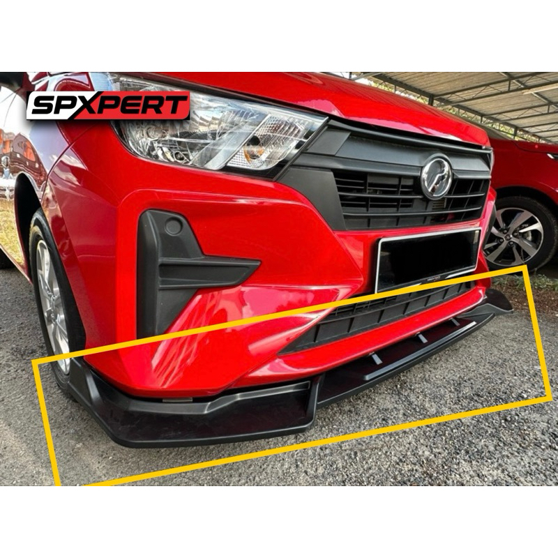 Perodua axia 2023 front lip PP skirt bodykit siap cat | Shopee Malaysia