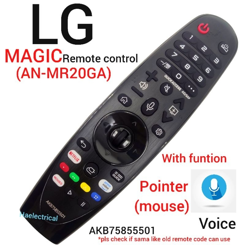 LG AN-MR20GA Magic Smart TV Remote Control With Pointer & Voice Funtion | Shopee Malaysia