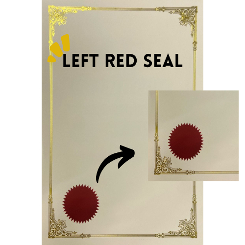 【1PACK=100 SHEET ! ! !】Lucky Star/Aplus A4 Certificate Paper With Red ...