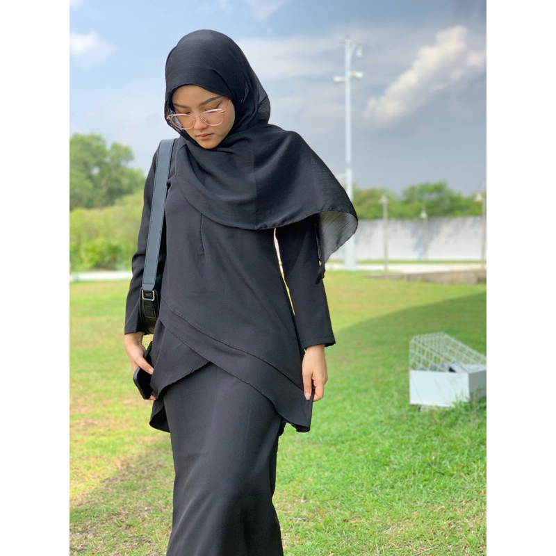 👗Azeen Baju Kurung Moden👗lilacMini Kebaya Moden Kurung Modern. Sesuai ...