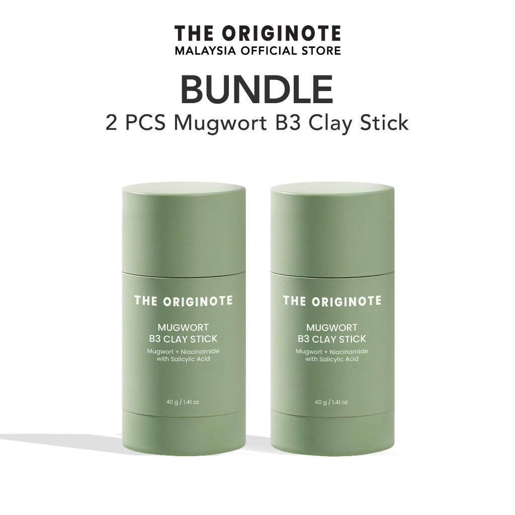 The Originote 2pcs Mugwort B3 Clay Stick Mask - Mugwort Acne Face Mask ...