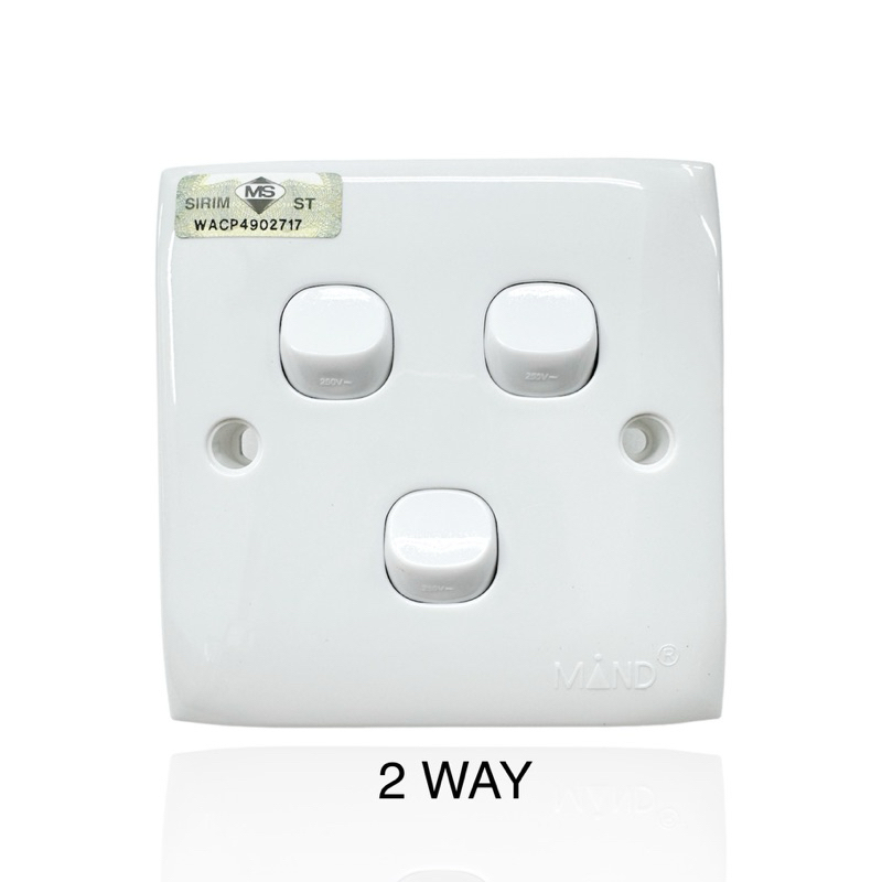 MIND 2K SERIES 3 GANG 2 WAY SWITCH | Shopee Malaysia