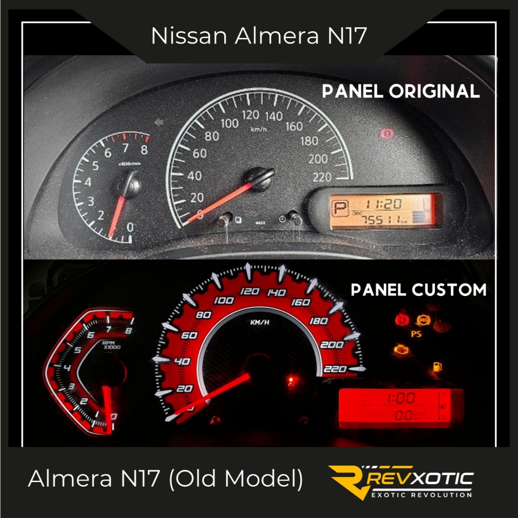 (Almera N17) Papan Panel Meter Custom Nissan Almera N17 | Shopee Malaysia