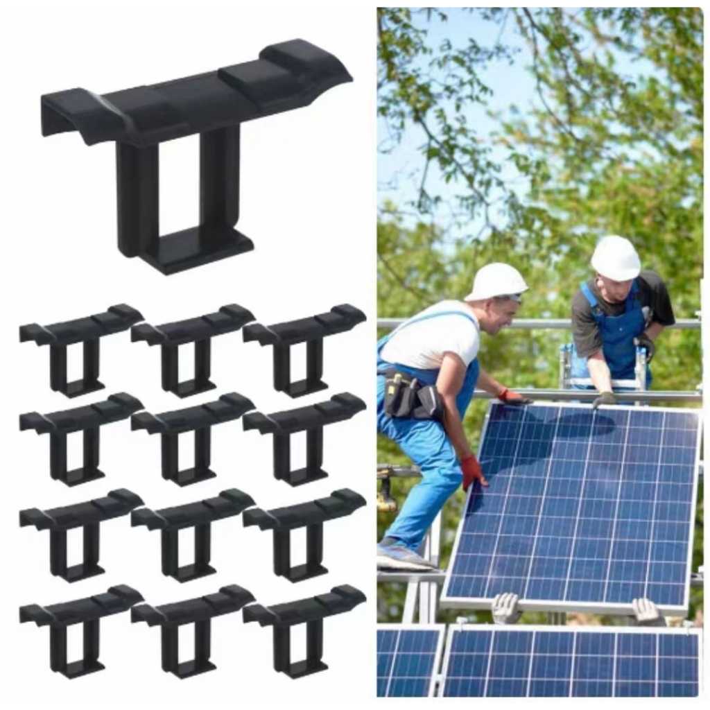 10PCS SOLAR PANEL WATER DRAINAGE CLIP / PHOTOVOLTAIC WATER GUIDE & MUD ...