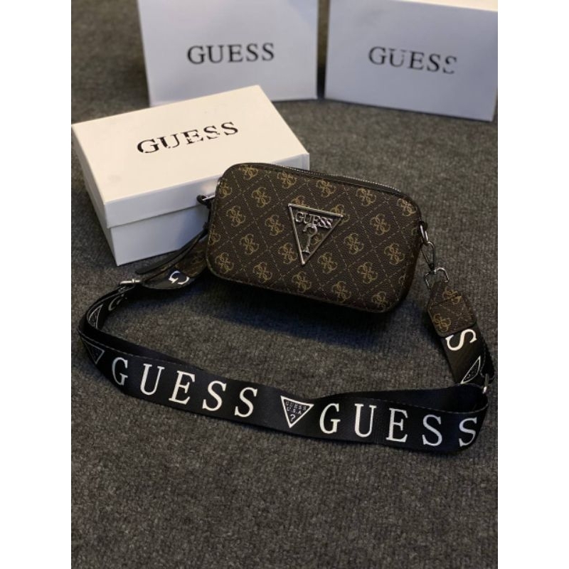 READY STOCK 💥 SLING BEG GUESS FOR MEN WITH BOX💥BEG SILANG GUESS UNTUK ...