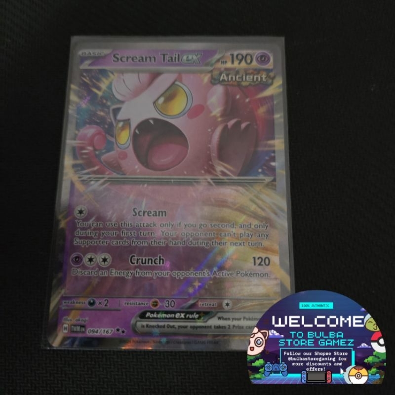 Scream Tail Ex 094/167 SV06 Twilight Masquerade TWM Pokémon TCG Card ...