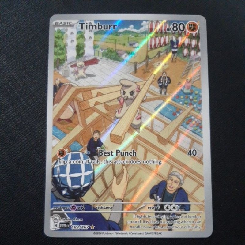 Pokemon Card TCG : SV6 Twilight Masquerade : Timburr 183/167 ...